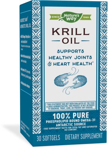 Nature's Way EfaGold Krill Oil, 100% Pure Krill Oil, 30 Softgels