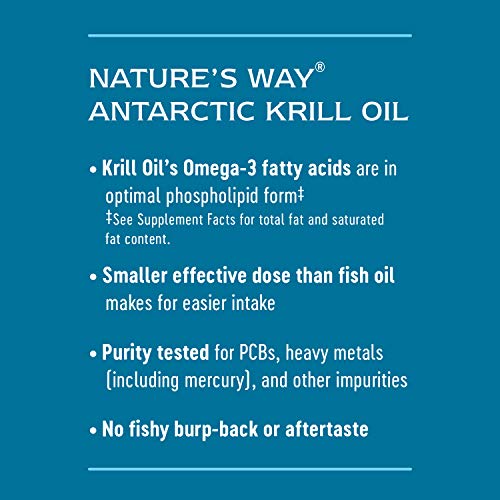 Nature's Way EfaGold Krill Oil, 100% Pure Krill Oil, 30 Softgels