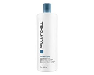 paul mitchell shampoo one, everyday wash, balanced clean, for all hair types, 33.8 fl. oz.