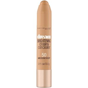 maybelline new york dream brightening creamy concealer, medium/deep, 0.11 oz.