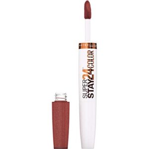 maybelline superstay 24, 2-step liquid lipstick, coffee edition, mocha chocolatte