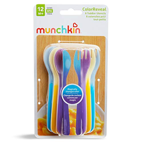 Munchkin® ColorReveal™ Color Changing Toddler Forks and Spoons, 6 Pack