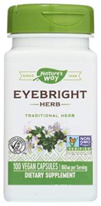 natures way eyebright herb vegetarian capsule, 100 ct