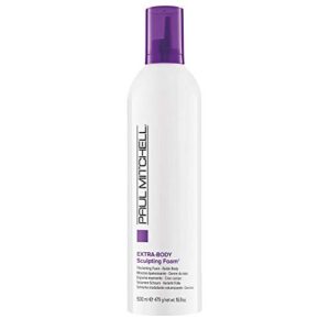 paul mitchell extra-body sculpting foam, thickens + builds body, for fine hair