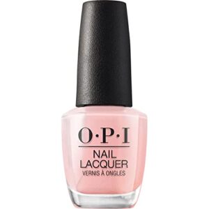 opi nail lacquer, rosy future, pink nail polish, 0.5 fl oz