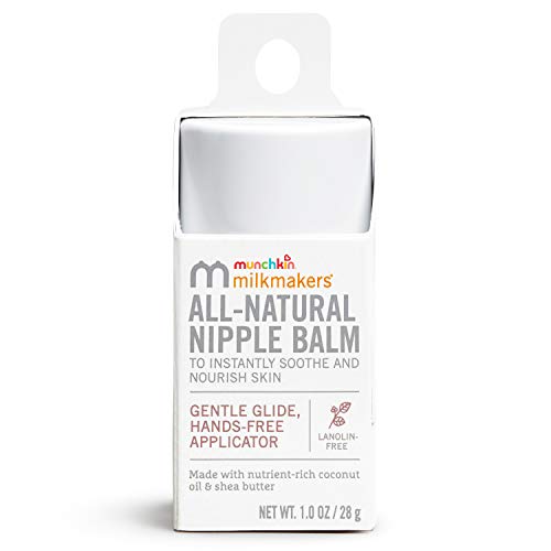 Munchkin® Milkmakers® Twist-Stick Nipple Balm, All-Natural, Lanolin-Free and Soothing for Breastfeeding Moms