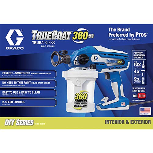 Graco 17A466 TrueCoat 360 DS Paint Sprayer, Blue/White