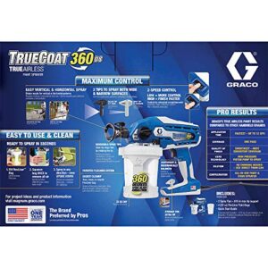 Graco 17A466 TrueCoat 360 DS Paint Sprayer, Blue/White