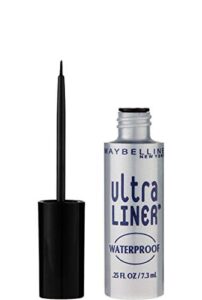 maybelline new york ultra-liner liquid liner, waterproof, black 135l-01 , 0.25 fl oz (7.3 ml)