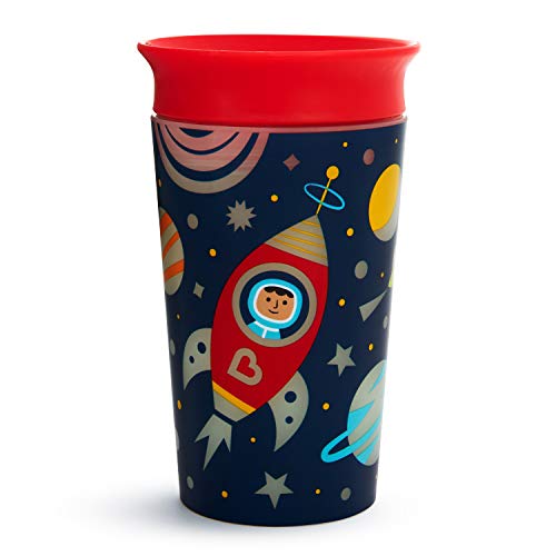 Munchkin® Miracle® 360 Degree Glow in The Dark Sippy Cup, 9 Ounce, Astronaut, Red