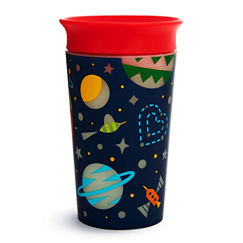 Munchkin® Miracle® 360 Degree Glow in The Dark Sippy Cup, 9 Ounce, Astronaut, Red