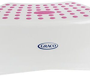 Graco Sure Foot Step Stool, White/Pink