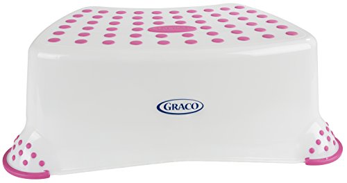 Graco Sure Foot Step Stool, White/Pink