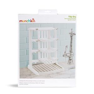 Munchkin® Tidy Dry™ Space Saving Vertical Bottle Drying Rack for Baby Bottles and Accessories, White