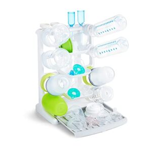 Munchkin® Tidy Dry™ Space Saving Vertical Bottle Drying Rack for Baby Bottles and Accessories, White