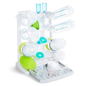 Munchkin® Tidy Dry™ Space Saving Vertical Bottle Drying Rack for Baby Bottles and Accessories, White