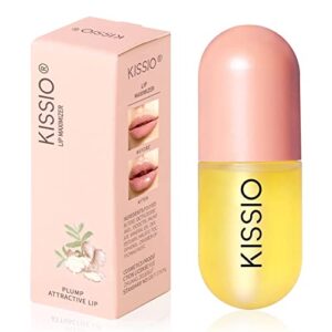 kissio lip plumper,natural lip plumper, lip plumper for day use,lip plumper gloss make lips fuller and moisturizing 5.5ml