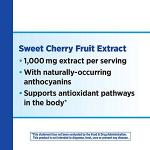 Nature's Way Cherry Fruit, Sweet Cherry Extract, Supports Antioxidant Pathways*, 1,000 mg Per Serving, 180 Capsules