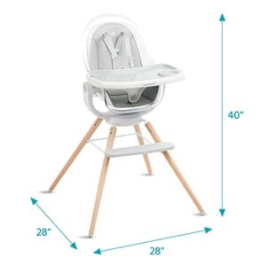 Munchkin® 360° Cloud™ Baby High Chair with Clear Seat and 360° Swivel