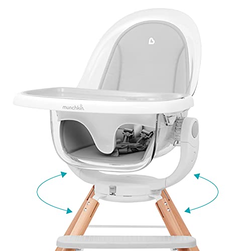 Munchkin® 360° Cloud™ Baby High Chair with Clear Seat and 360° Swivel