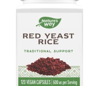 Nature's Way Premium Quality Red Yeast Rice 600 mg, 120 Vcaps