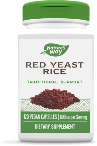 Nature's Way Premium Quality Red Yeast Rice 600 mg, 120 Vcaps