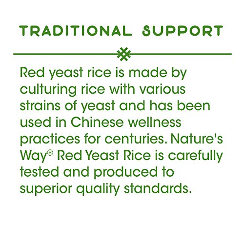 Nature's Way Premium Quality Red Yeast Rice 600 mg, 120 Vcaps