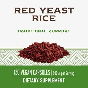 Nature's Way Premium Quality Red Yeast Rice 600 mg, 120 Vcaps