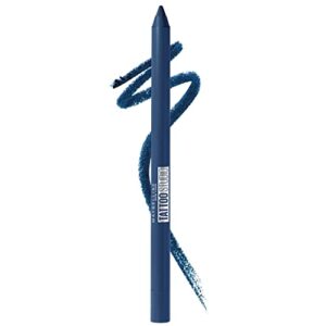 maybelline tattoostudio sharpenable gel pencil longwear eyeliner makeup, deep teal, 0.04 oz.