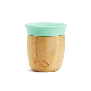 munchkin® bambou™ 5oz open training cup for babies and toddlers, non-toxic bamboo and food-grade silicone