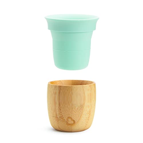 Munchkin® Bambou™ 5oz Open Training Cup for Babies and Toddlers, Non-Toxic Bamboo and Food-Grade Silicone