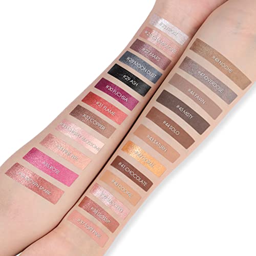 FOCALLURE Shimmer and Matte Cream Eyeshadow Stick,Smooth Brilliant Eye Brightener Pencil,High Pigment Eye Highlighter Pen for Women,Long Lasting Waterproof Eye Shadow and Liners Makeup (FROST)