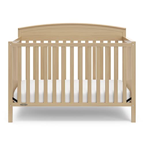 Graco Benton 5-in-1 Convertible Crib (Driftwood) – GREENGUARD Gold Certified, Converts from Baby Crib to Toddler Bed, Daybed and Full-Size Bed, Fits Standard Full-Size Crib Mattress