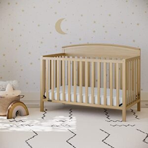 Graco Benton 5-in-1 Convertible Crib (Driftwood) – GREENGUARD Gold Certified, Converts from Baby Crib to Toddler Bed, Daybed and Full-Size Bed, Fits Standard Full-Size Crib Mattress