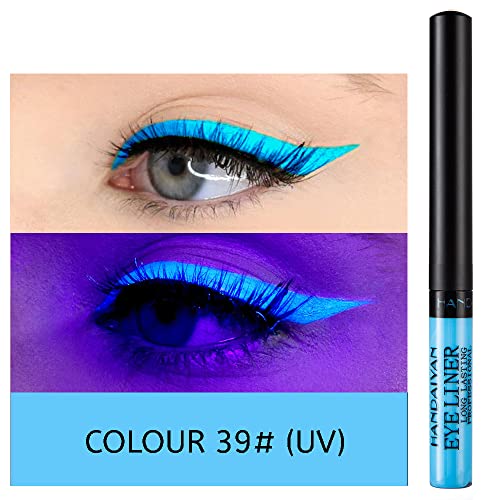 BestLand 12 Colors Matte Liquid Eyeliner Set UV Glow Rainbow Colorful Neon Eyeliner Pencil Pigmented Waterproof Smudgeproof Long Lasting Gel Eye Liner Eye Makeup Gift Kit for Women (Set C)