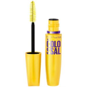 maybelline volum’ express the colossal washable mascara, volumizing, glam black