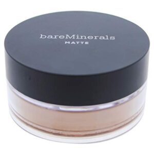 bareMinerals Matte Foundation SPF 15 for Women Warm Dark, 0.21 Ounce