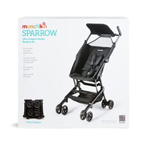 Munchkin® Sparrow™ Ultra Compact Lightweight Travel Stroller for Babies & Toddlers, Black