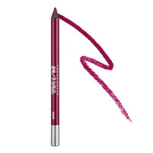 urban decay 24/7 glide-on lip pencil – waterproof & longwearing lip liner – smooth, creamy & moisturizing formula with vitamin e – prevents lipstick from feathering – venom (rich plum), 0.04 oz