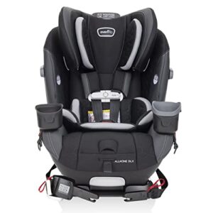 evenflo all4one dlx 4-in-1 convertible car seat (kingsley black)