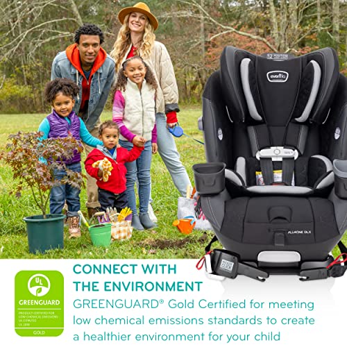 Evenflo All4One DLX 4-In-1 Convertible Car Seat (Kingsley Black)