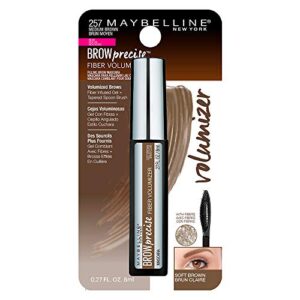 Maybelline New York Brow Precise Fiber Volumizer Eyebrow Mascara, Soft Brown, 0.27 fl. oz.