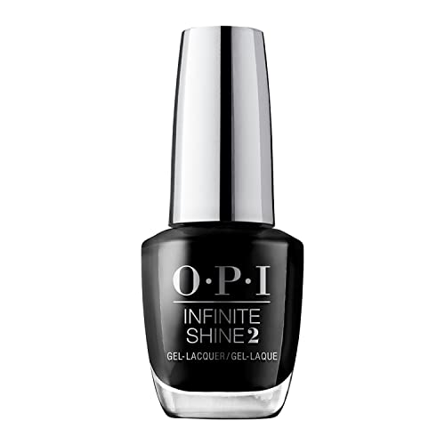 OPI Infinite Shine 2 Long-Wear Lacquer, Black Onyx, Black Long-Lasting Nail Polish, 0.5 fl oz