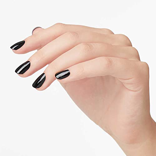 OPI Infinite Shine 2 Long-Wear Lacquer, Black Onyx, Black Long-Lasting Nail Polish, 0.5 fl oz