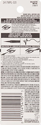 Maybelline New York Master Precise Ink Metallic Liquid Liner, Galactic Metal, 0.06 Fluid Ounce