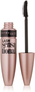 maybelline new york lash sensational mascara, blackest black 0.32 oz (pack of 2)