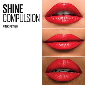 Maybelline New York Color Sensational Shine Compulsion Lipstick Makeup, Pink Fetish, 0.1 Ounce