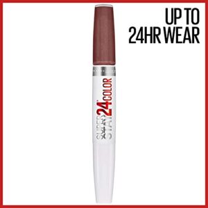 Maybelline Super Stay 24, 2-Step Liquid Lipstick Makeup, Long Lasting Highly Pigmented Color with Moisturizing Balm, Constant Cocoa, Brown, 1 Count