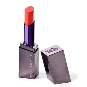 urban decay vice hydrating lipstick – 35 shades available – longwearing lip color – moisturizing & creamy formula with aloe vera + avocado oil – cream finish – flower district, 0.11 oz