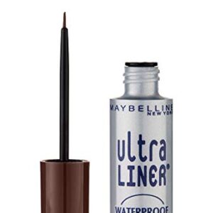 Maybelline New York Ultra Liner Waterproof Liquid Eyeliner, 302 Dark Brown, 0.25 fl. oz.